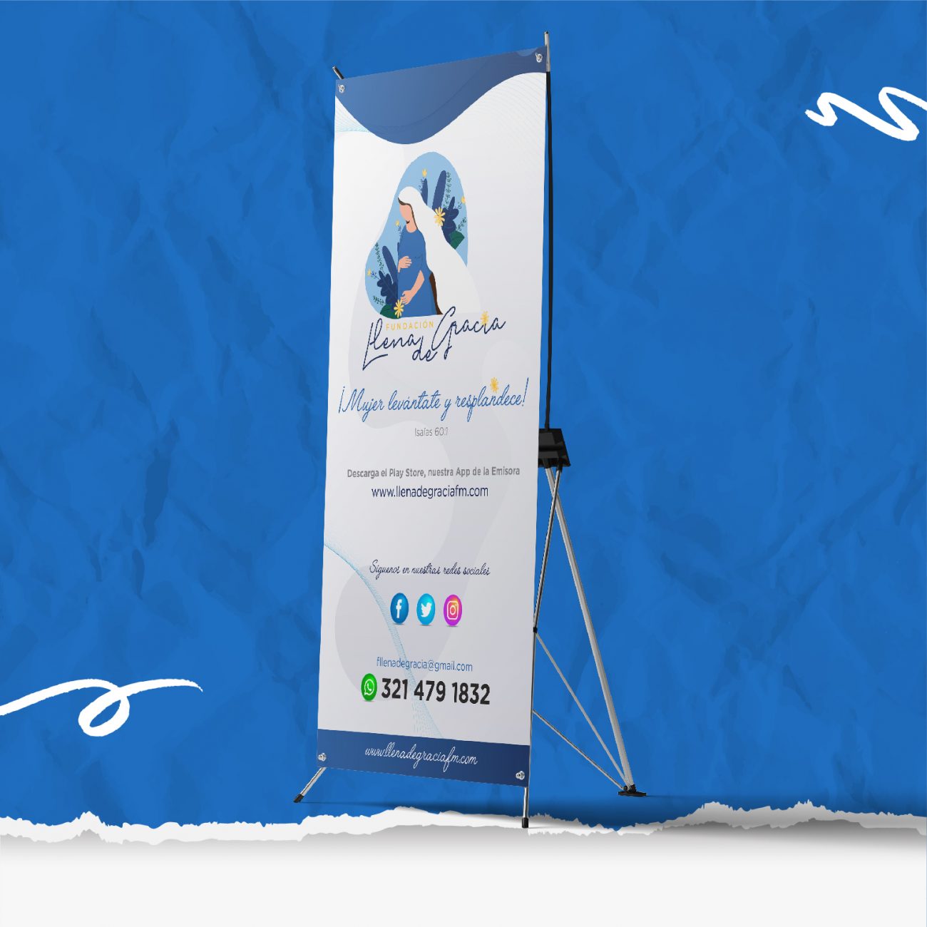 Estructura Araña - 2x1 M. Impreso Full Color Lona Banner - Generación X