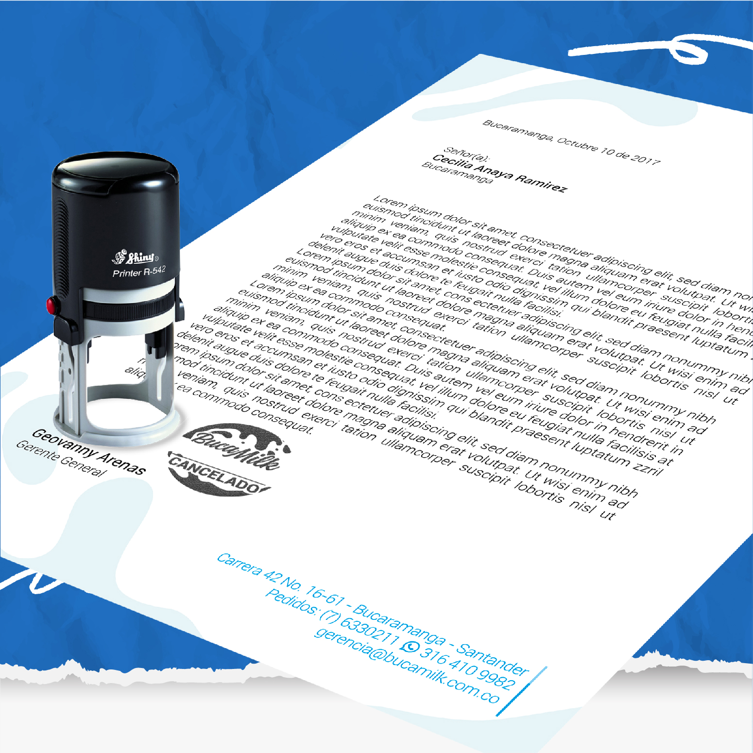 Sello retráctil redondo - Generación X